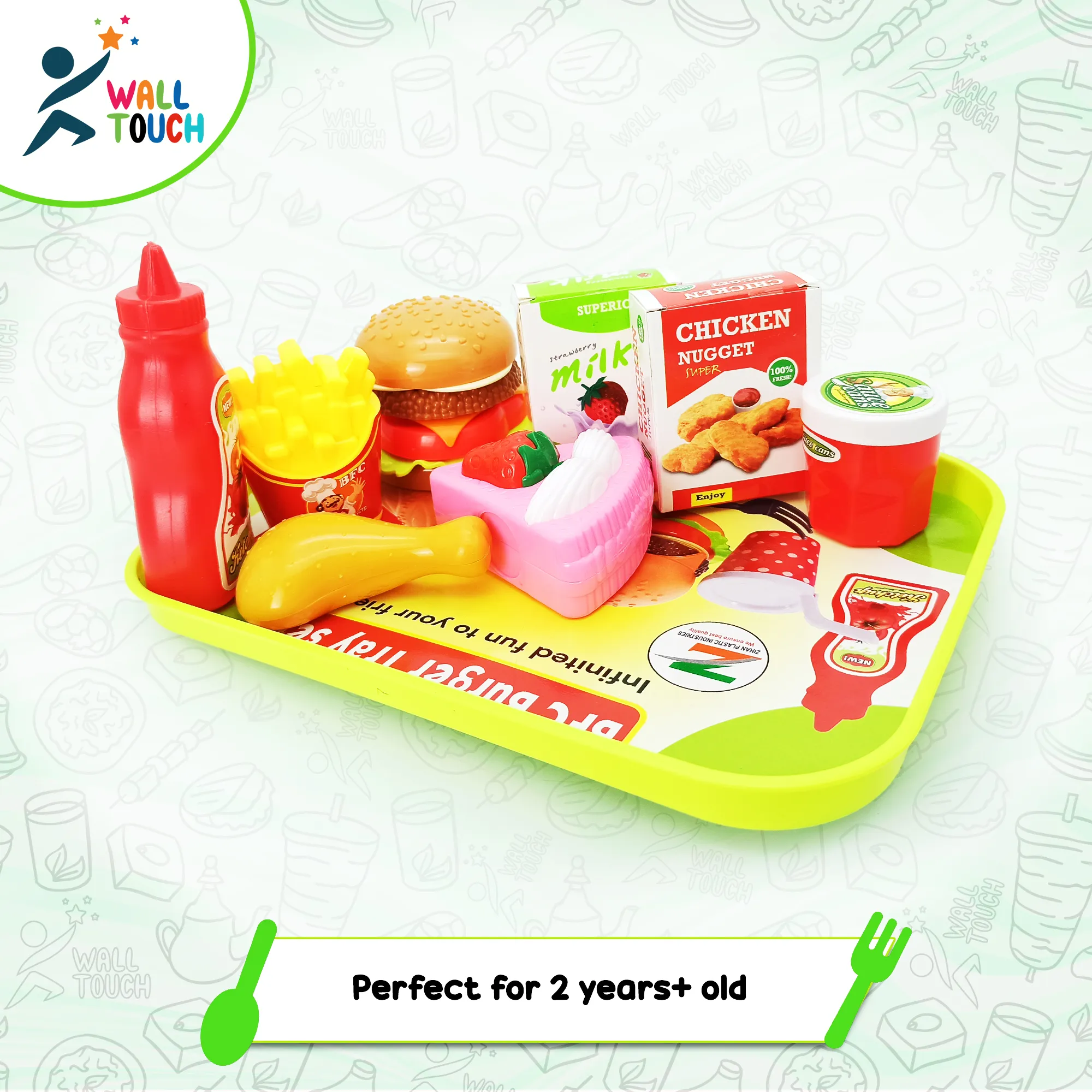 Fast Food Burger Dinner Toy Set For Kids-5 pcs