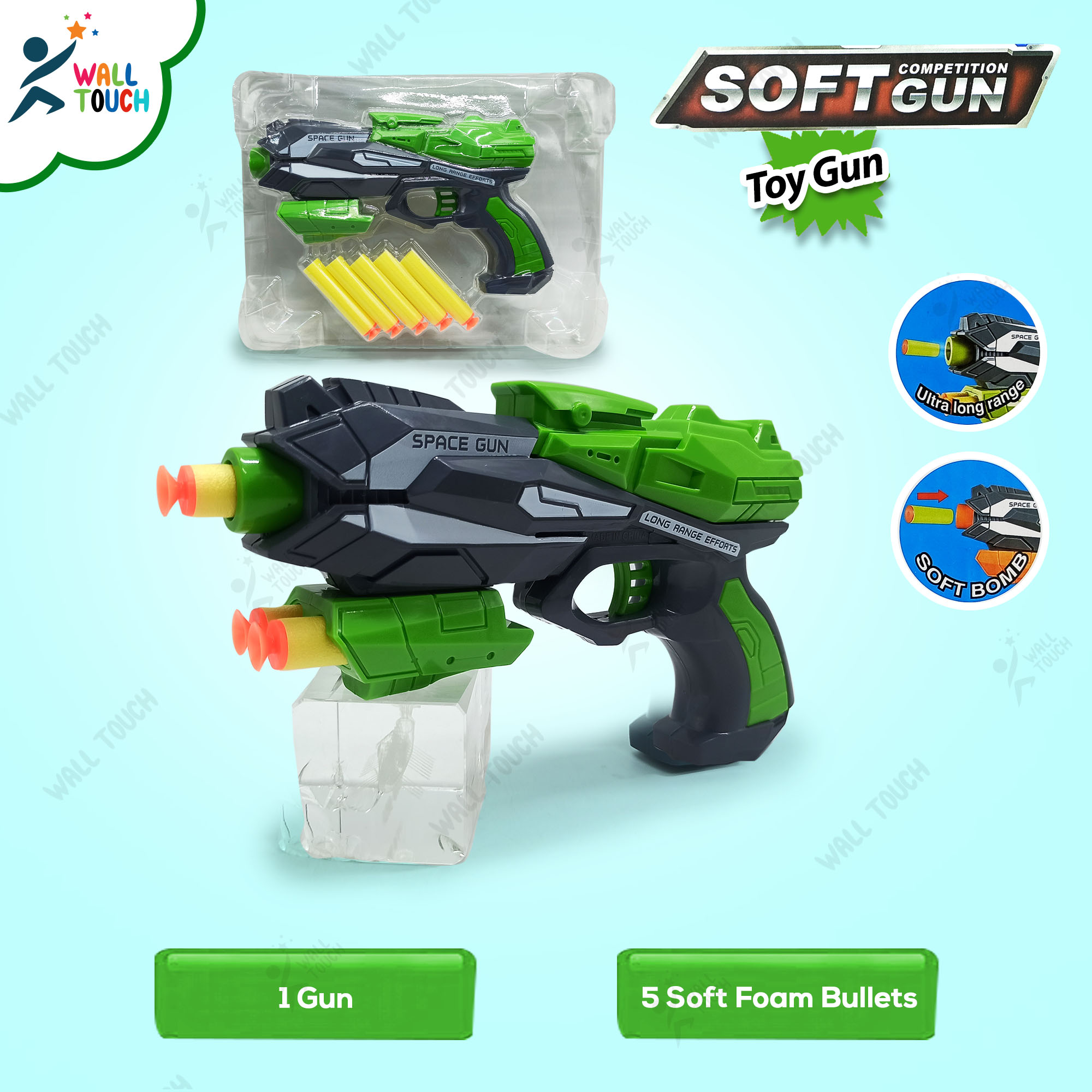 Gun With Soft EVA Bullets Set Toys GUN For Kids