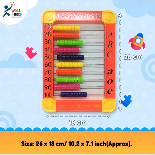 Abacus Frame Counting Frame Educational with Multi Color Beads for kids